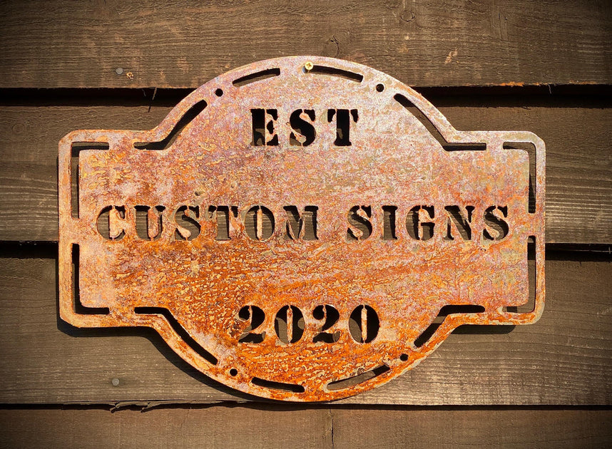 Custom Personalised Signs – Rustic Garden Art