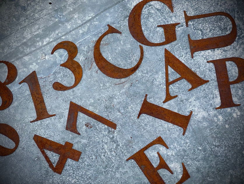 Letters & Numbers – Rustic Garden Art